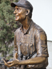 Sculpture of Wayne Perry President of Boy Scouts of America, bronze ...