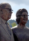 J.W. and Hazel Ruby bronze portrait sculptures of BSA donors, Walter ...