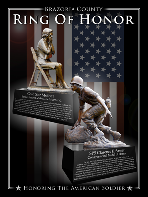 Monumental life-size bronze statues, Medal of Honor recipients, soldier ...